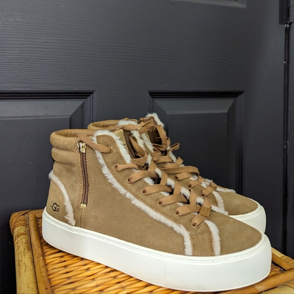 UGG | Shoes | Ugg Olli Heritage Trainer Womens High Top Sneaker Boots ...